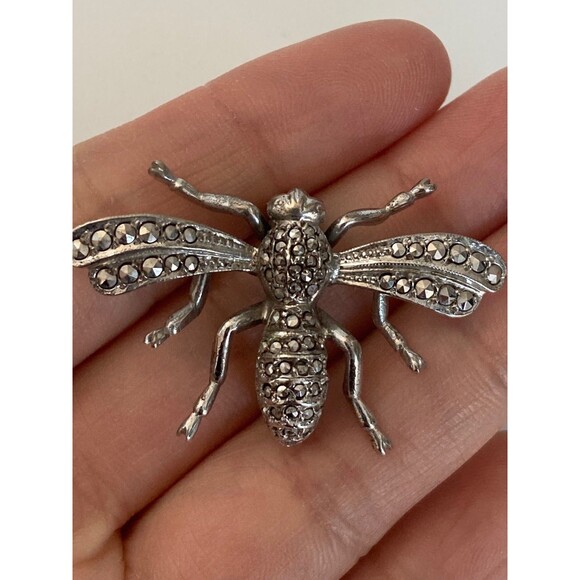Germany | Jewelry | Vintage Germany Sterling Silver Marcasite Honeybee ...